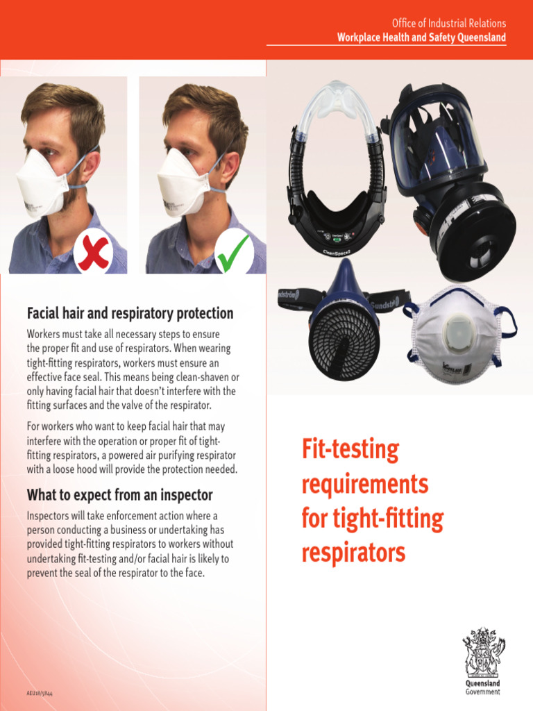 5844 Fit Testing Requirements For Tight Fitting Respirators Flyer | PDF ...