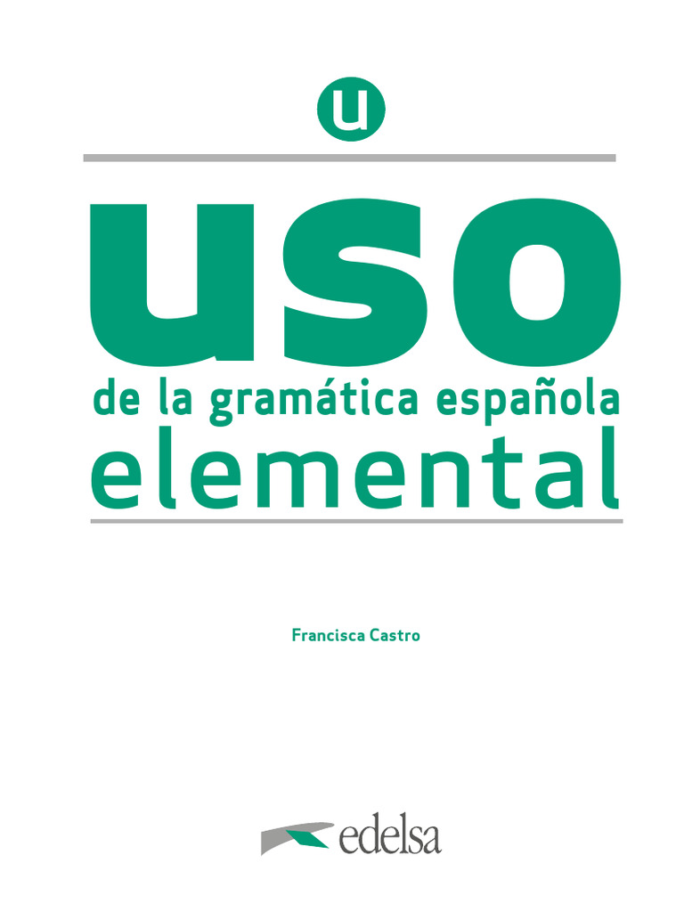 Gramática de USO Elemental | PDF | Gramática | Léxico