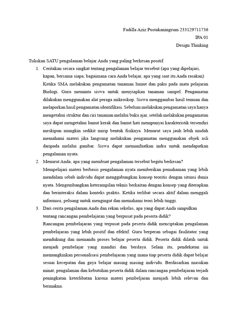 Topik 1 Mulai Dari Diri DT | PDF