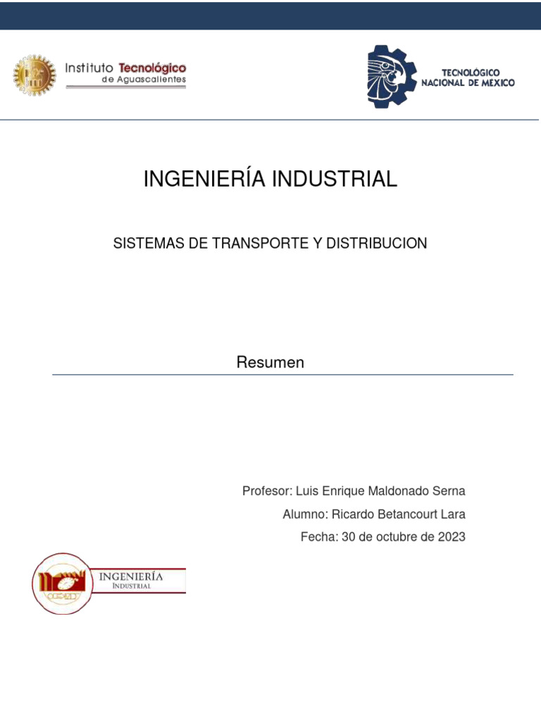 sistemas de transporte y distribucion | PDF | Planificación de recursos ... sistemas de transporte y distribucion | PDF | Planificación de recursos ...