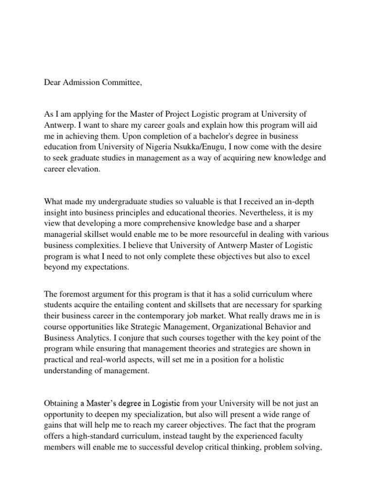 Mcdonald motivation letter | PDF | Knowledge | Strategic Management