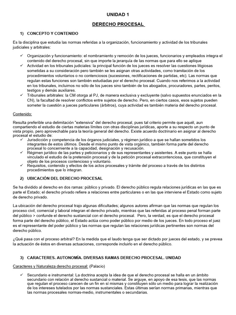 Introducción al Derecho Procesal | PDF | Ley procesal | Jurisdicción