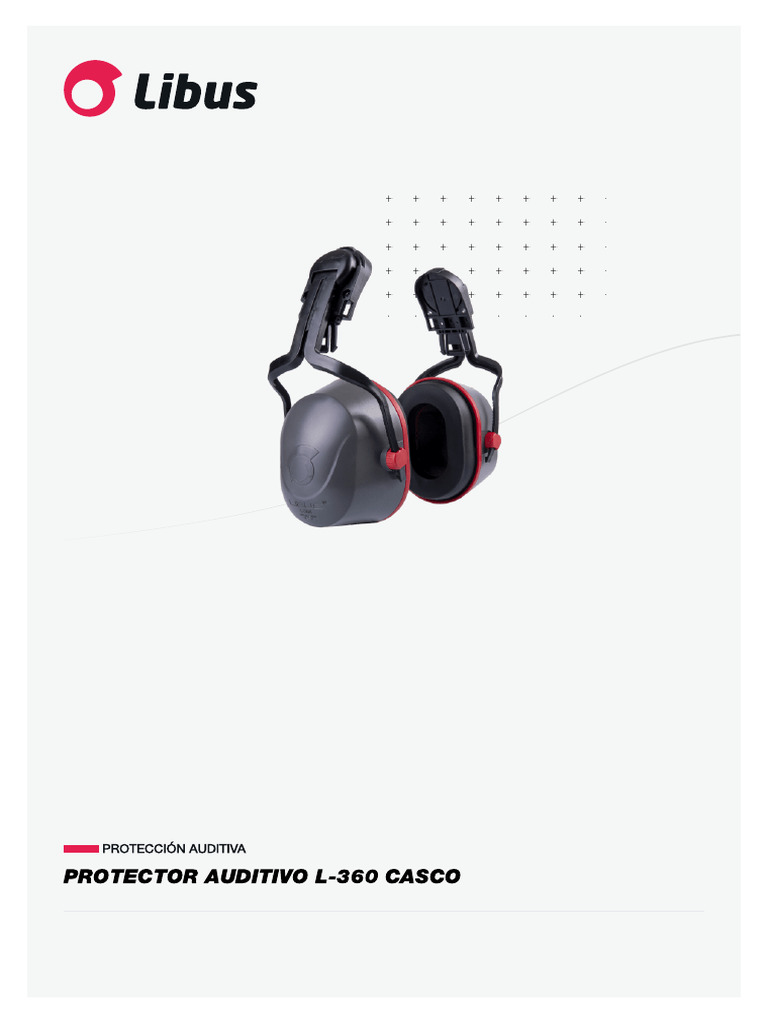 Protector - Auditivo - L 360 - Casco Negro Rojo | PDF