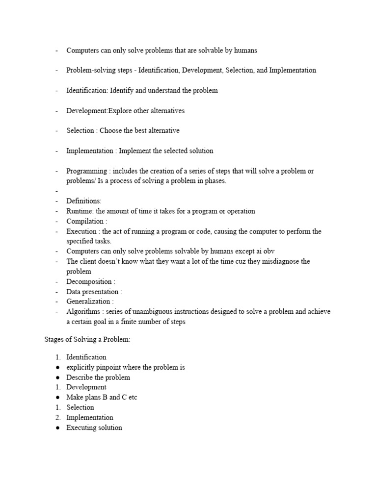 Cs Notes Pdf Algorithms Control Flow 3553