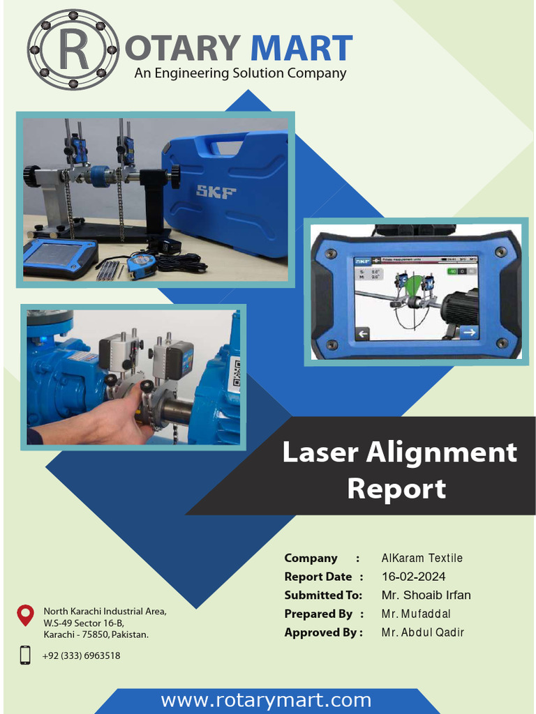 Laser Alignment Report - Alkaram Textile | PDF | Mechanical Engineering ...