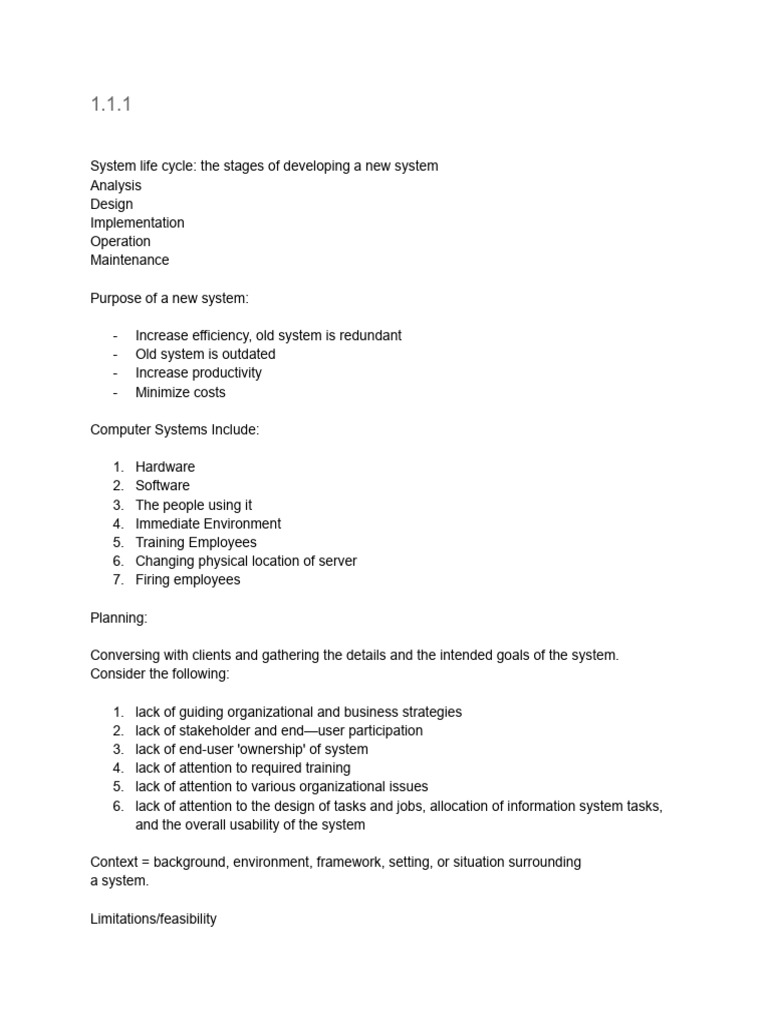 Computer Science - Topic 1 Study Guide | PDF | Software Testing ...