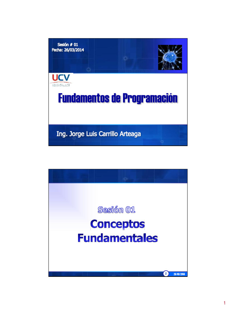 S01 - Conceptos Fundamentales | PDF | Programación | Programa de ...