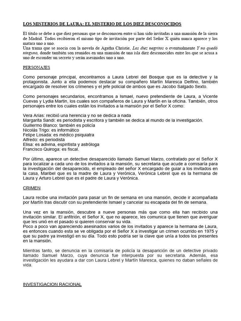 Actividad: Analizar Película o Serie Policiaca | PDF