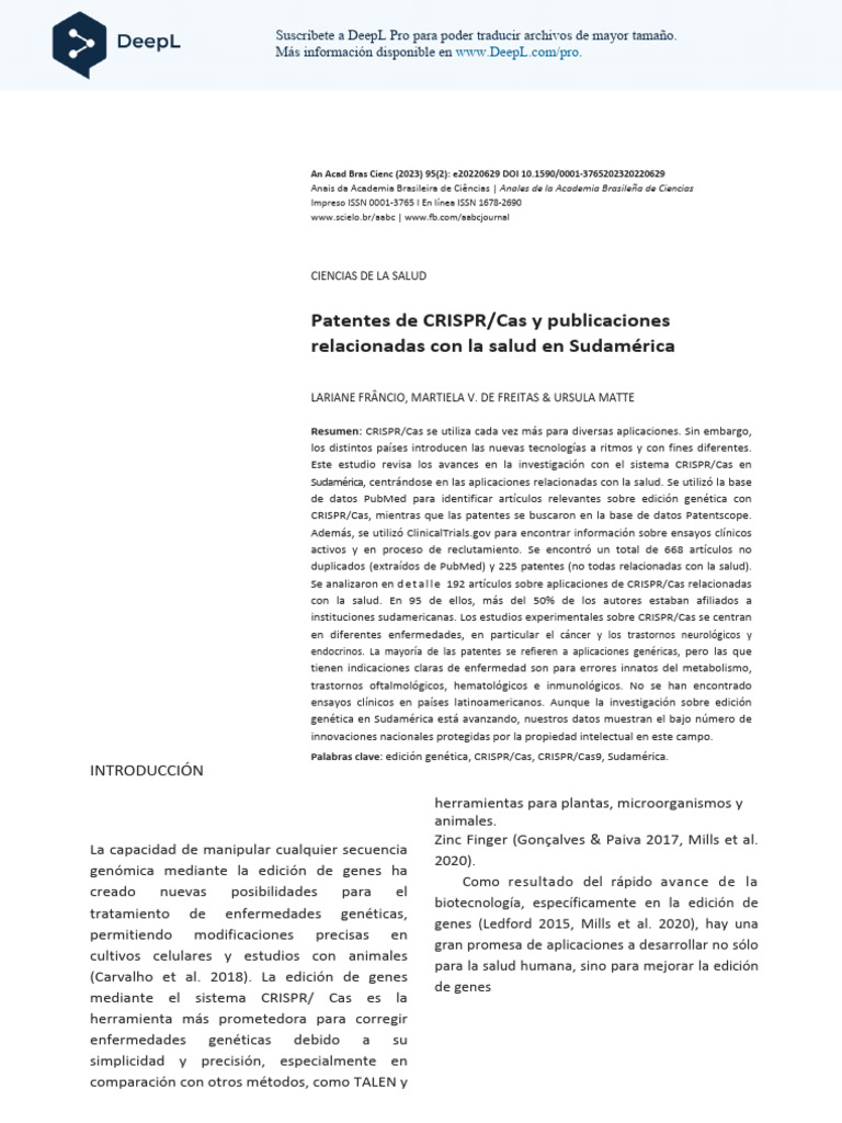 Paper Crisp Es | Descargar gratis PDF | Biología | Ciencias de la vida