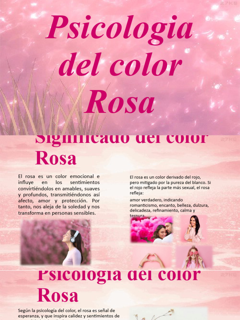 Psicología y significado del color rosa | PDF | Color | Amor