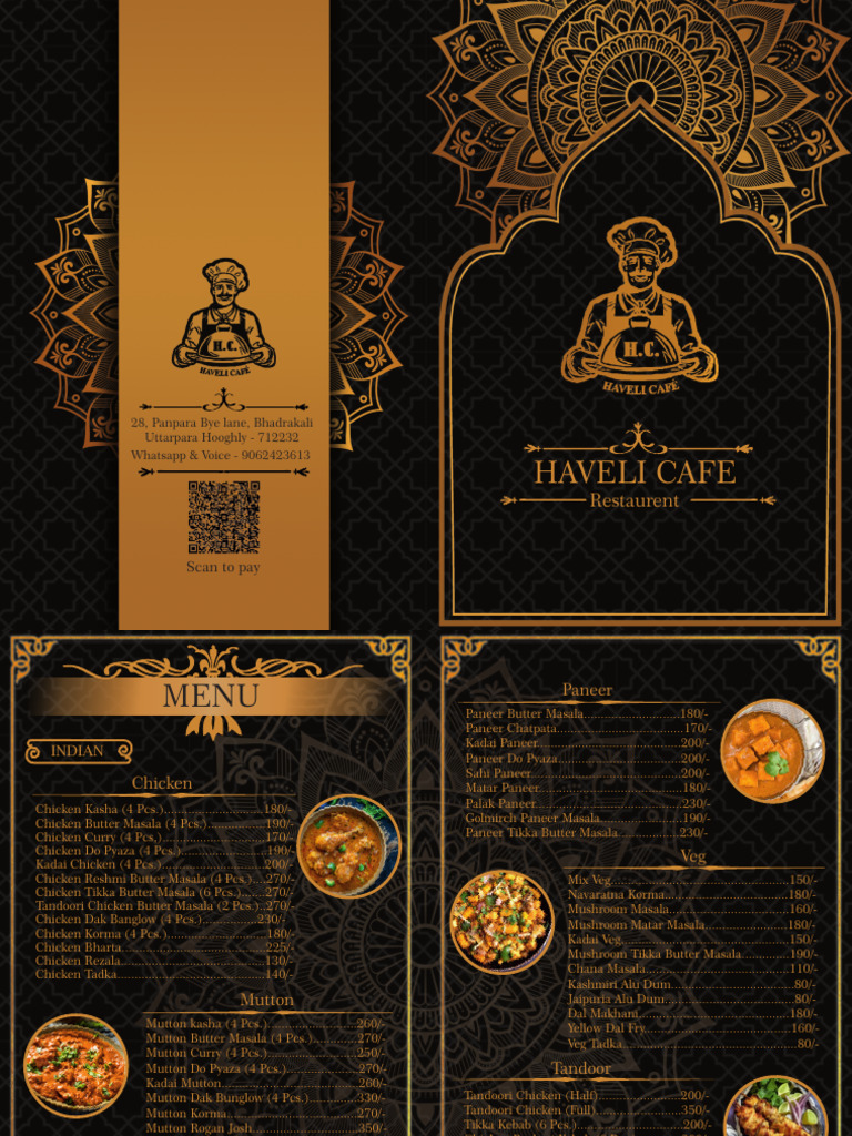 1 Haveli Menu Card | PDF | Cuisine | Indian Cuisine