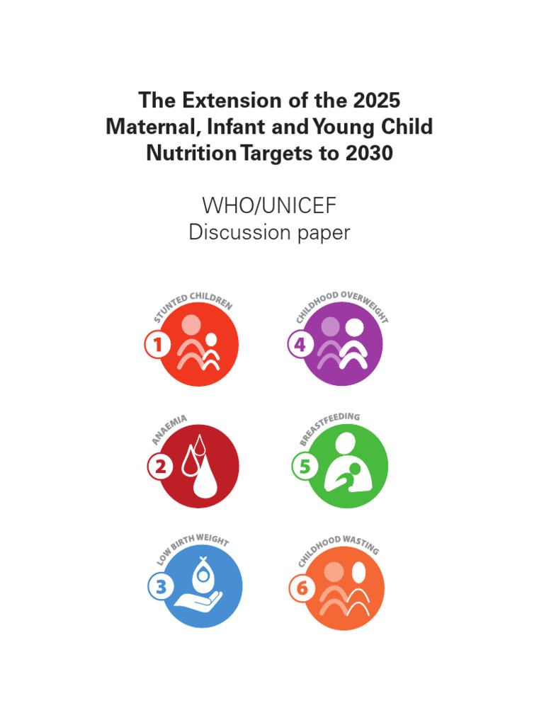 Young Child Nutrition Targets To 2030 | PDF | Malnutrition | Obesity