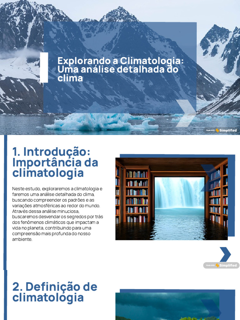 Explorando A Climatologia Uma Analise Detalhada Do Clima | PDF | Clima | Climatologia