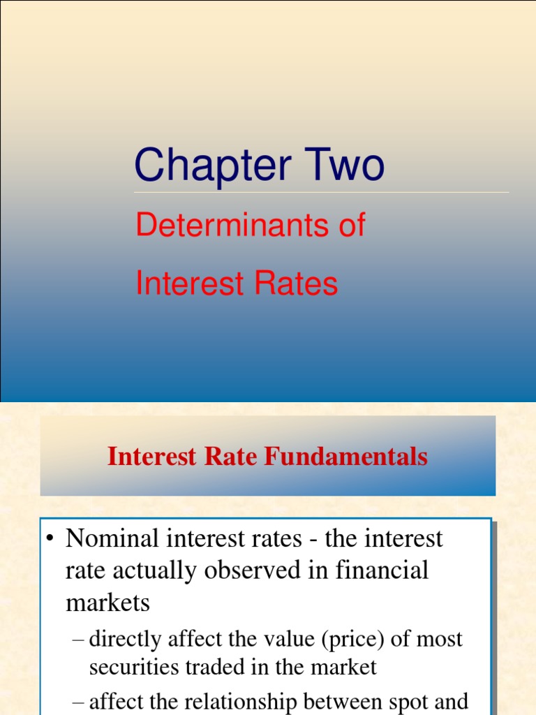 Chapter Two: Determinants of Interest Rates | PDF | Yield Curve ...