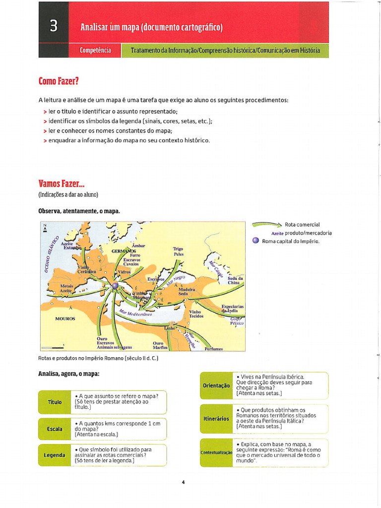 ANALISAR UM MAPA (Documento Cartogáfico) | PDF