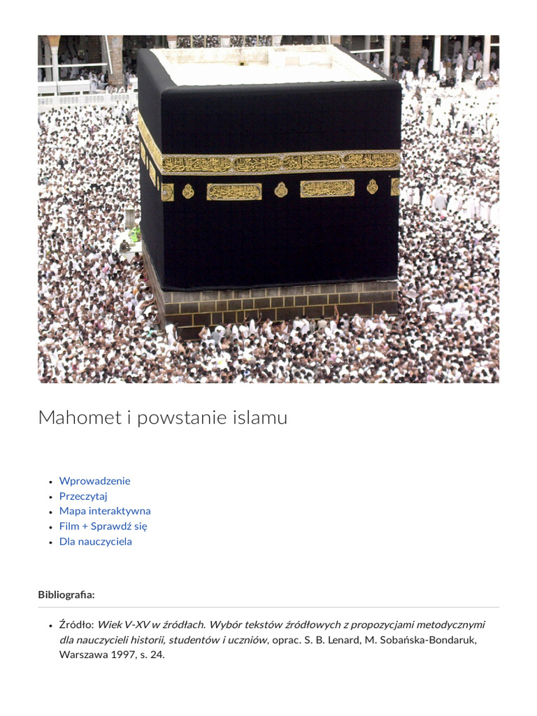 Mahomet I Powstanie Islamu | PDF
