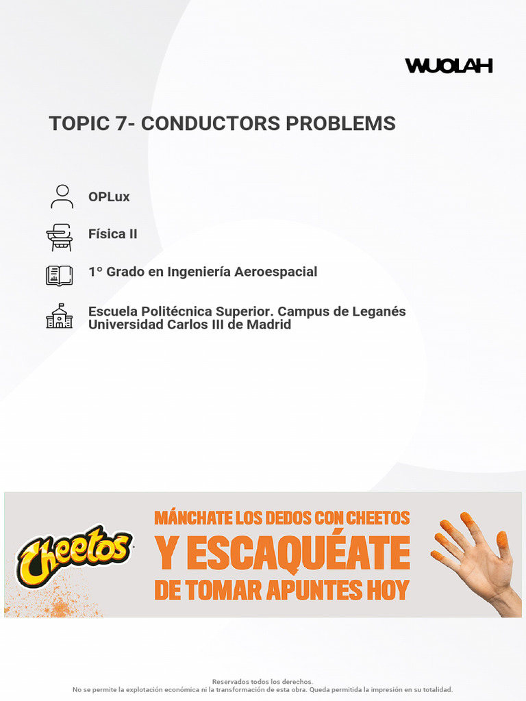 free-TOPIC 7 - CONDUCTORS PROBLEMS | PDF | Sphere | Mathematical Concepts