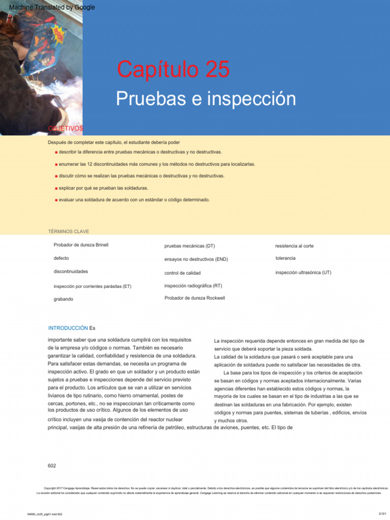 Pruebas e Inspección | PDF | Soldadura | Construcción