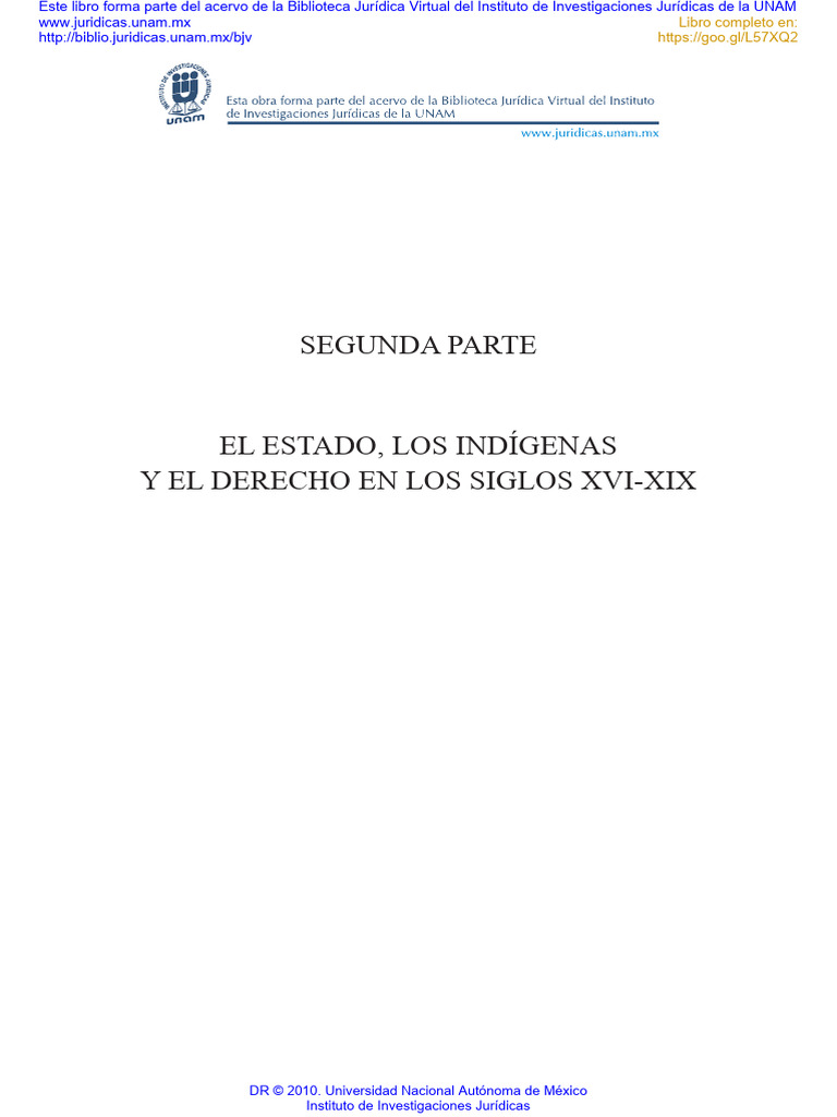 Capitulo Primero El Estado Colonial y El Derecho Real La Colonizacion ...