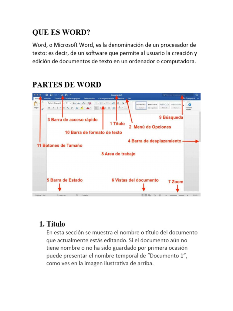 Que Es Word? | PDF | Microsoft Word | Ventana (informática)
