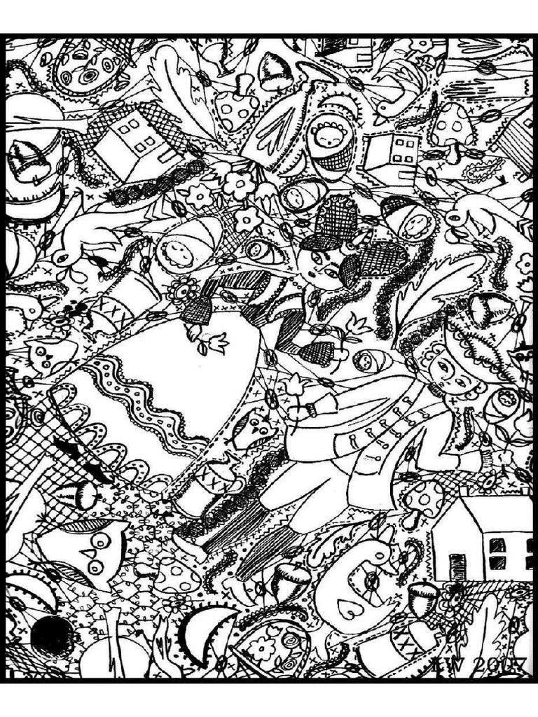 Coloring Doodle Art Doodling 4 | PDF