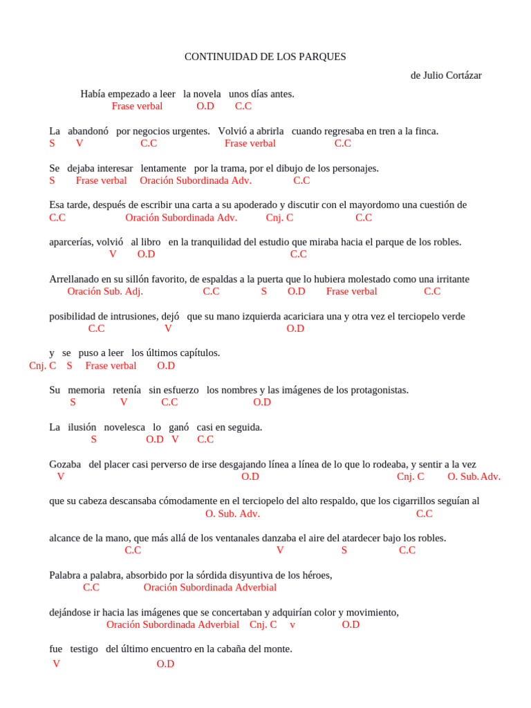 Continuidad de Los Parques | PDF