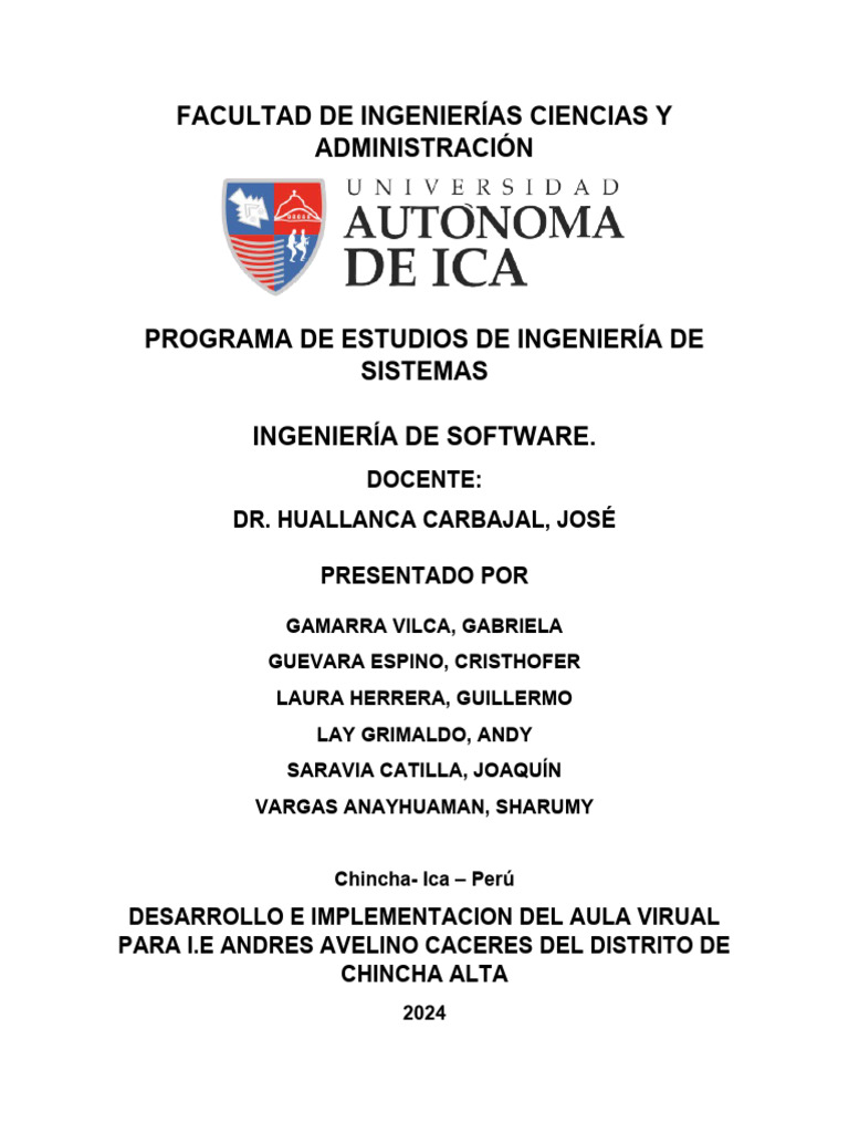 Proyecto de Ingenieria de Software-1 | PDF | Moodle