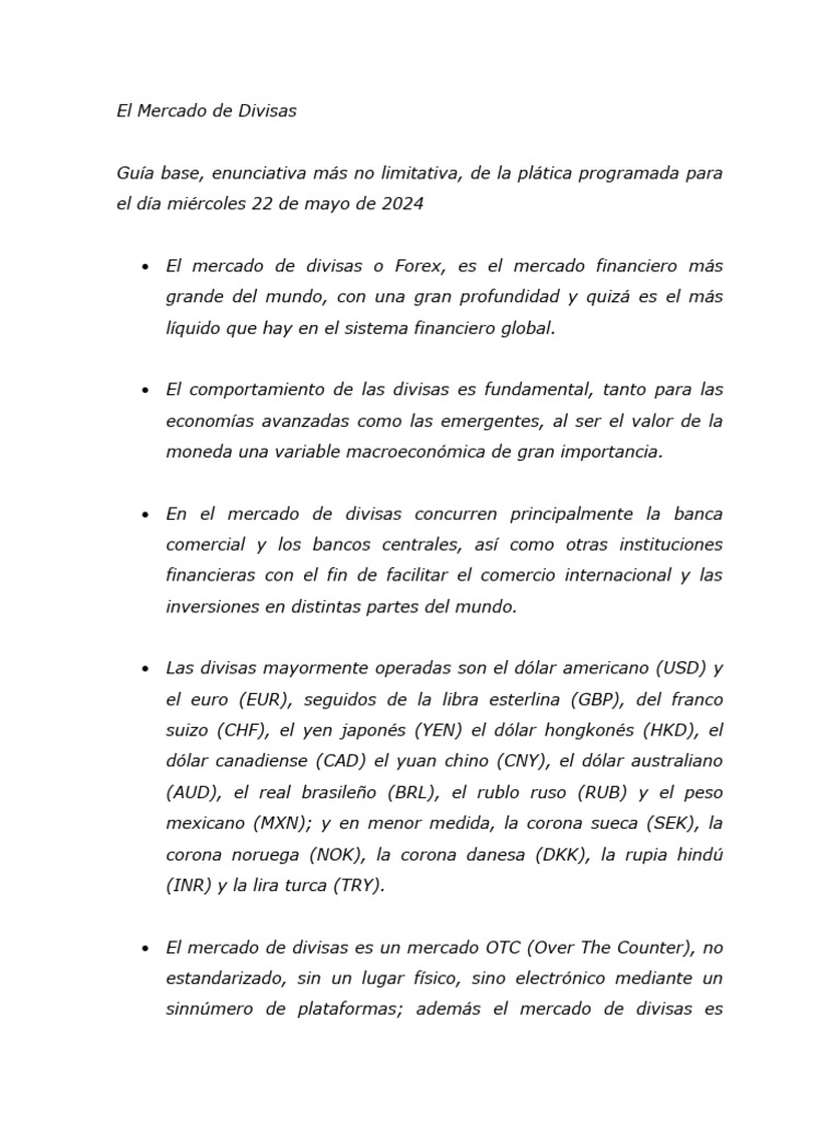 Mercado de Divisas | PDF