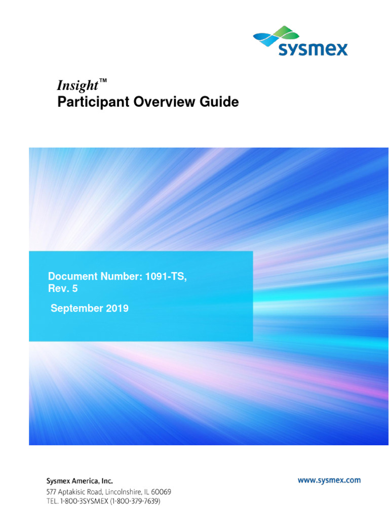 Insight Participant Overview Guide 1091-TS Rev. 5 - Sept 2019 | PDF ...