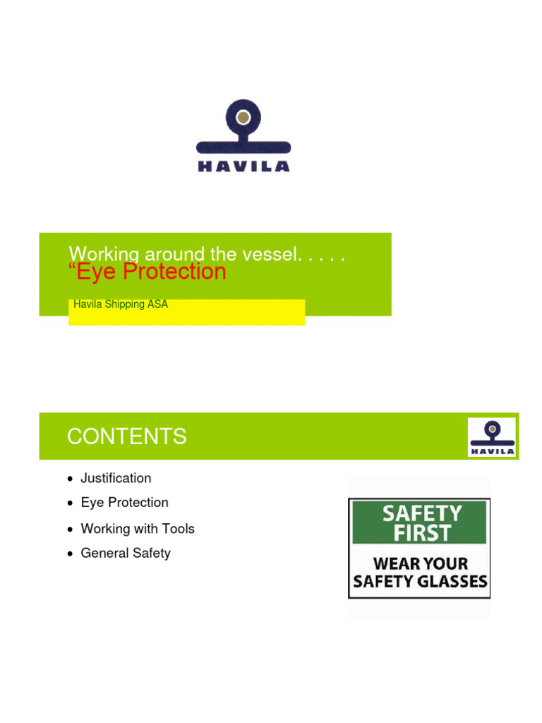 Eye Safety | PDF | Personal Protective Equipment | Occupational Safety ...