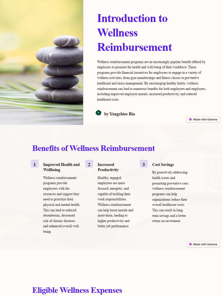 Employee Wellness Reimbursement Guide | PDF | Reimbursement ...