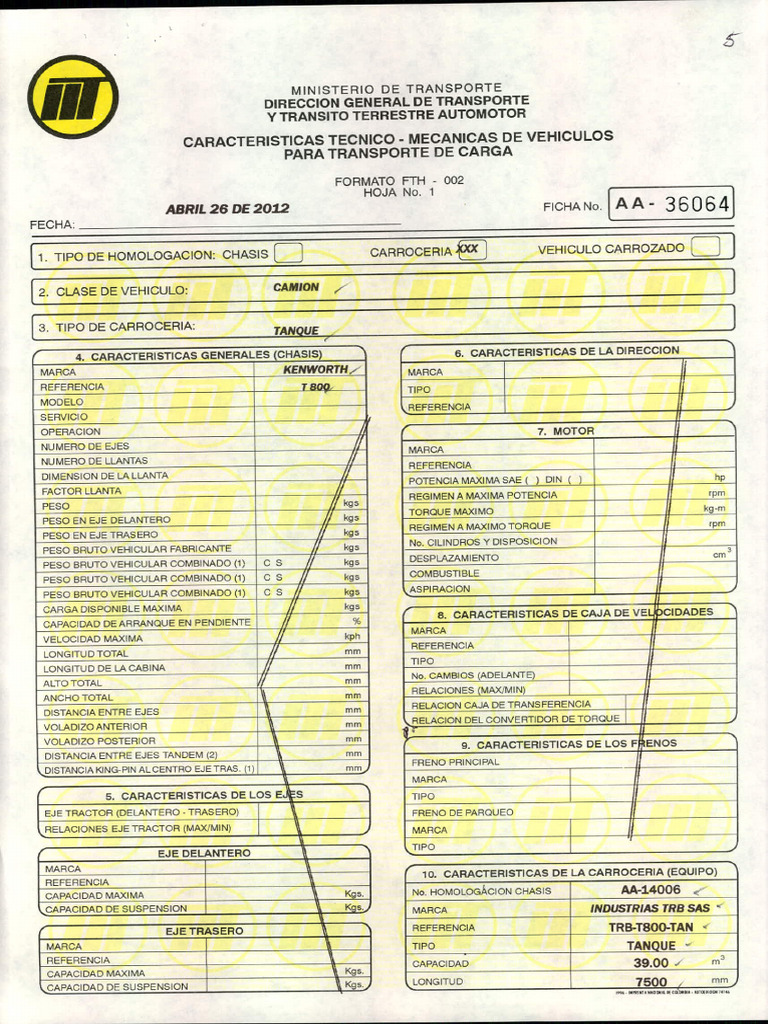 Tanque T800 39 M3 Aa14006 | PDF
