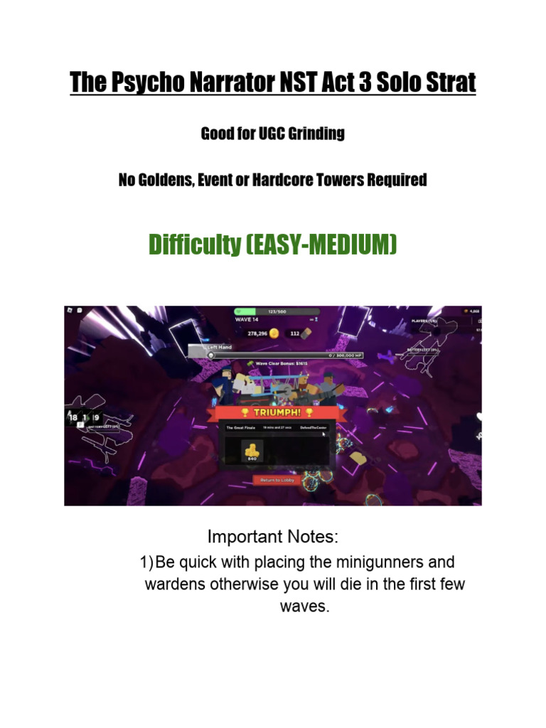 The Psycho Narrator NST Act 3 Solo Strat | PDF