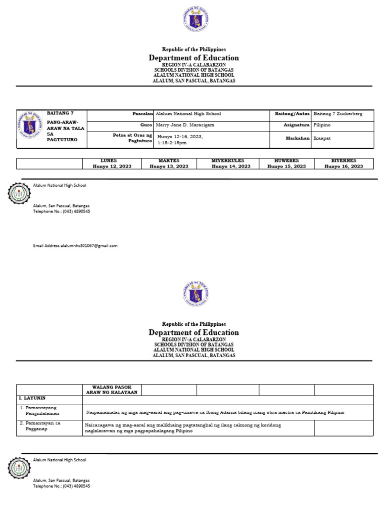 FIL.7W7Q4 Adarna LP | PDF | Southeast Asia | Philippines