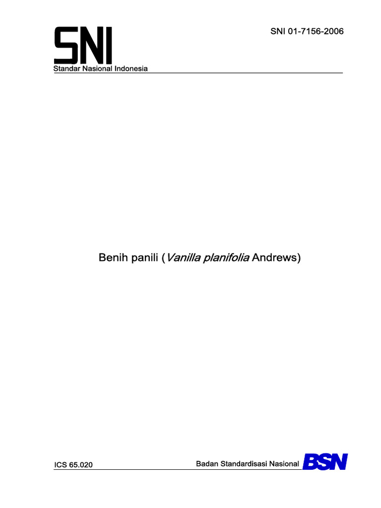 Adoc - Pub Benih Panili Vanilla Planifolia Andrews | PDF | Teknologi ...