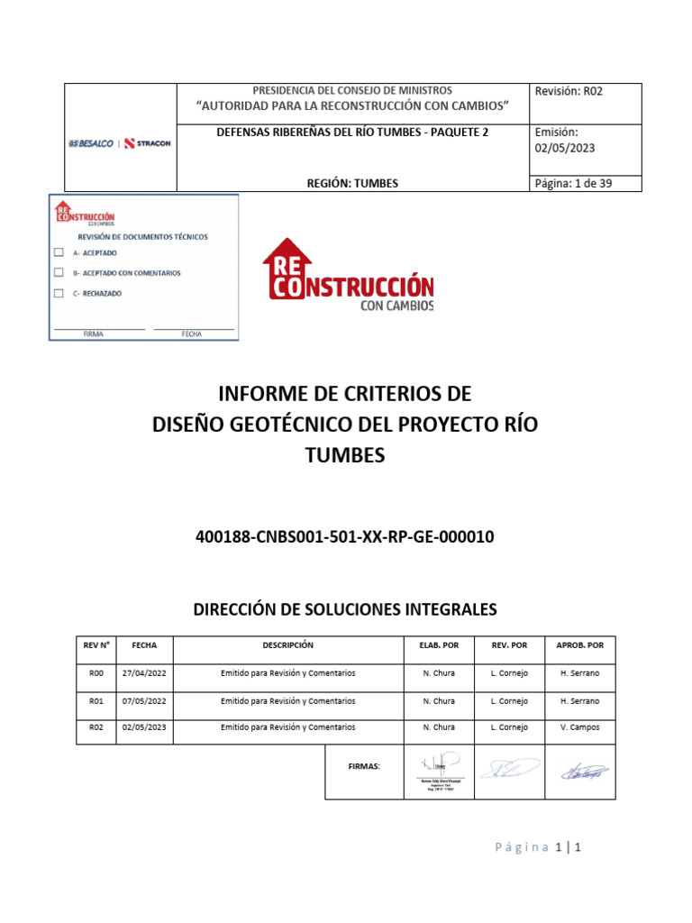 CNBS001 501 XX RP GE 000010 R02 Infor Crit. Diseño Rio Tumbes No Aprob ...