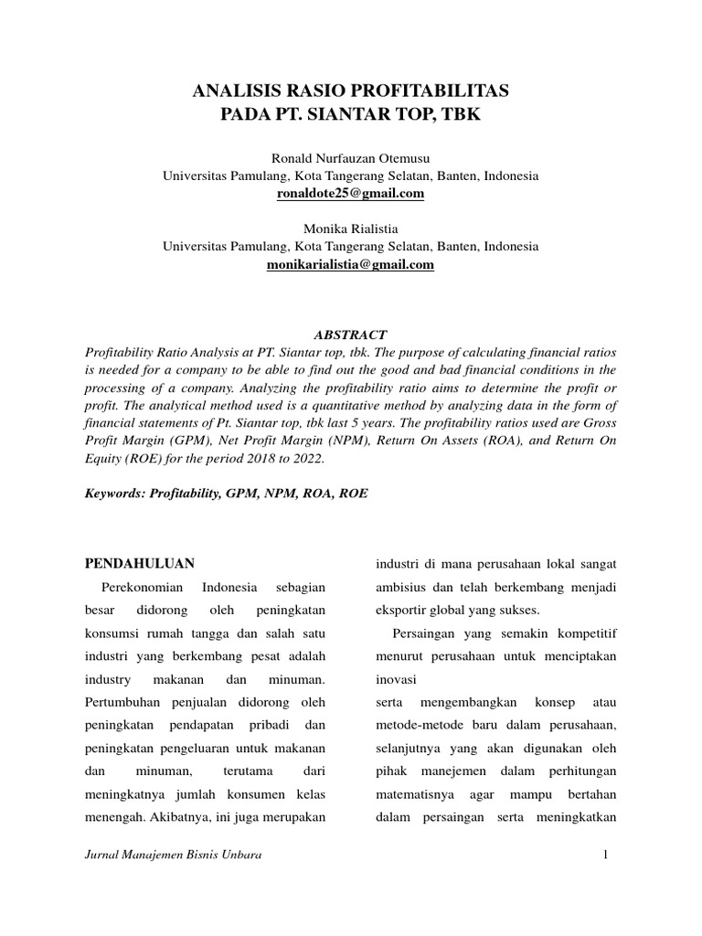 Analisis Rasio | PDF