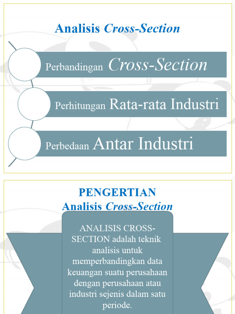 Contoh Analisis Cross Section | PDF