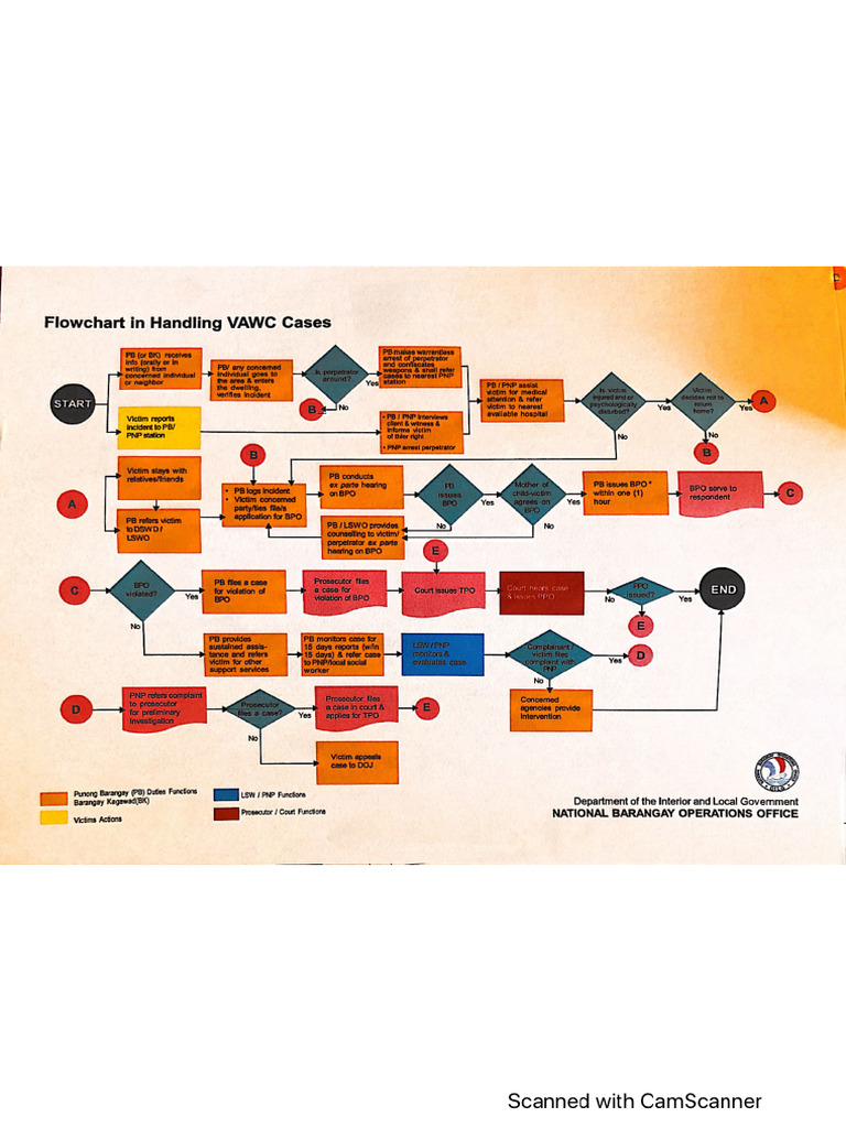 Flowchart in Handling VAWC Cases | PDF