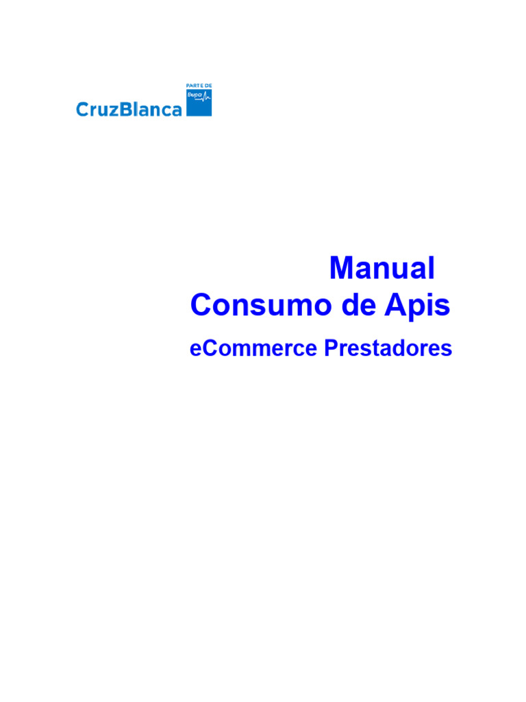Manual Consumo de API Ecommerce Prestador - v5.0 | PDF | Comercio electrónico | Informática