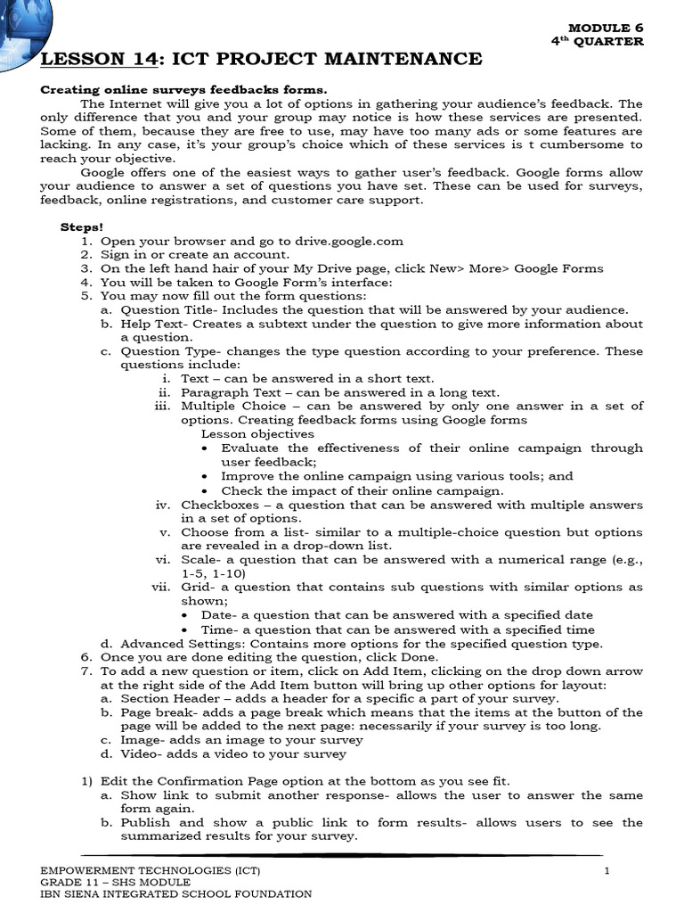 3rd Quarter Revised Module 6 2021 2022 | PDF | Copyright Infringement ...
