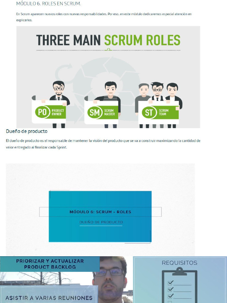 Módulo Roles en Scrum | PDF