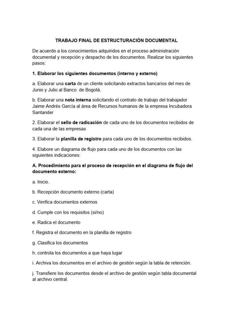 Trabajo Final de Estructuracion Documentalparcial Nro.3 | PDF