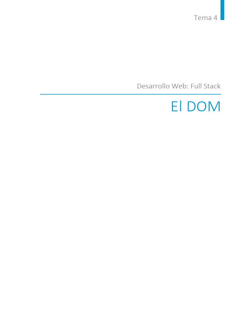 Tema 4 | PDF | Modelo de objeto de documento | Script Java