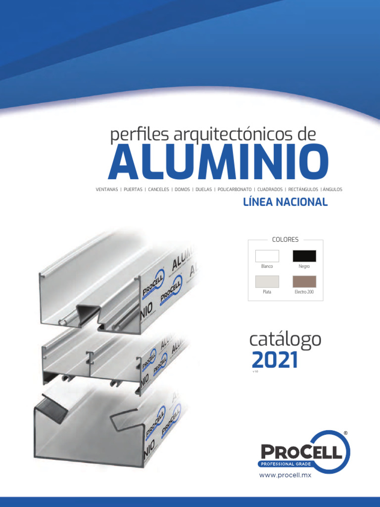Catalogo Perfiles Aluminio | PDF