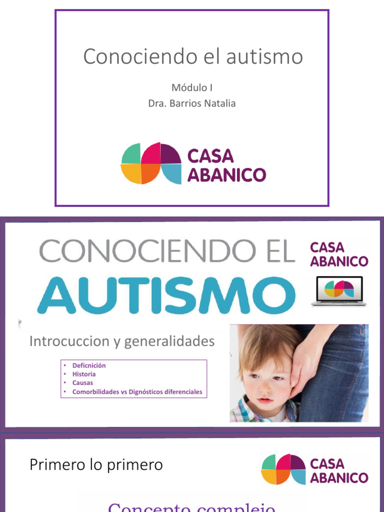 01 Módulo I Pdf Conociendo El Autismo Dra Barrios Abanico Online 2020 Descargar 