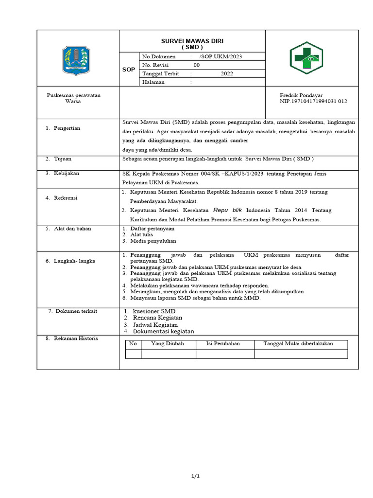 Sop SMD | PDF | Bisnis | Pengembangan Diri