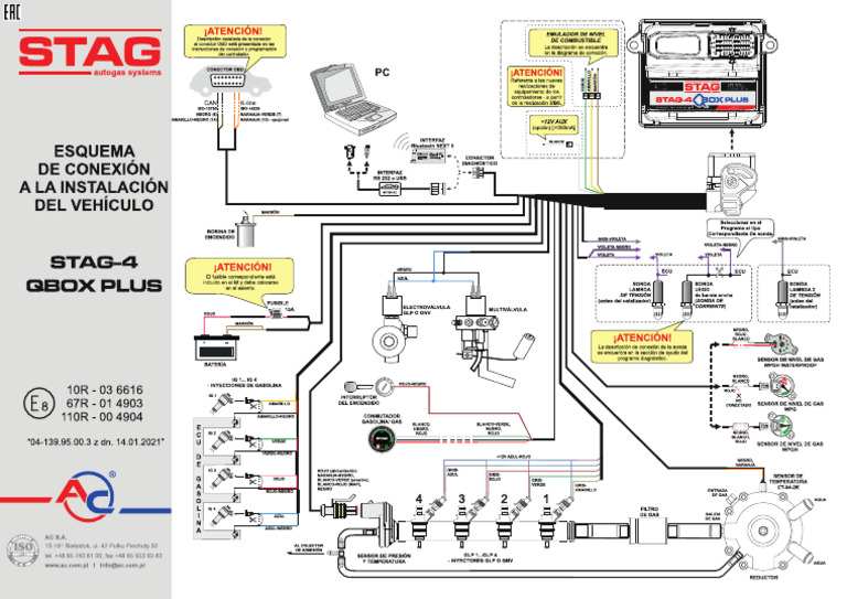 Stag-4 Qbox Plus - Wiring Diagram (2021!01!14) - Es | PDF
