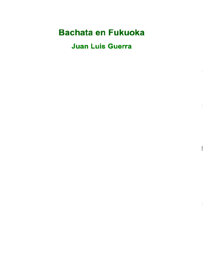 Bachata en Fukuoka Tab Guitar | PDF