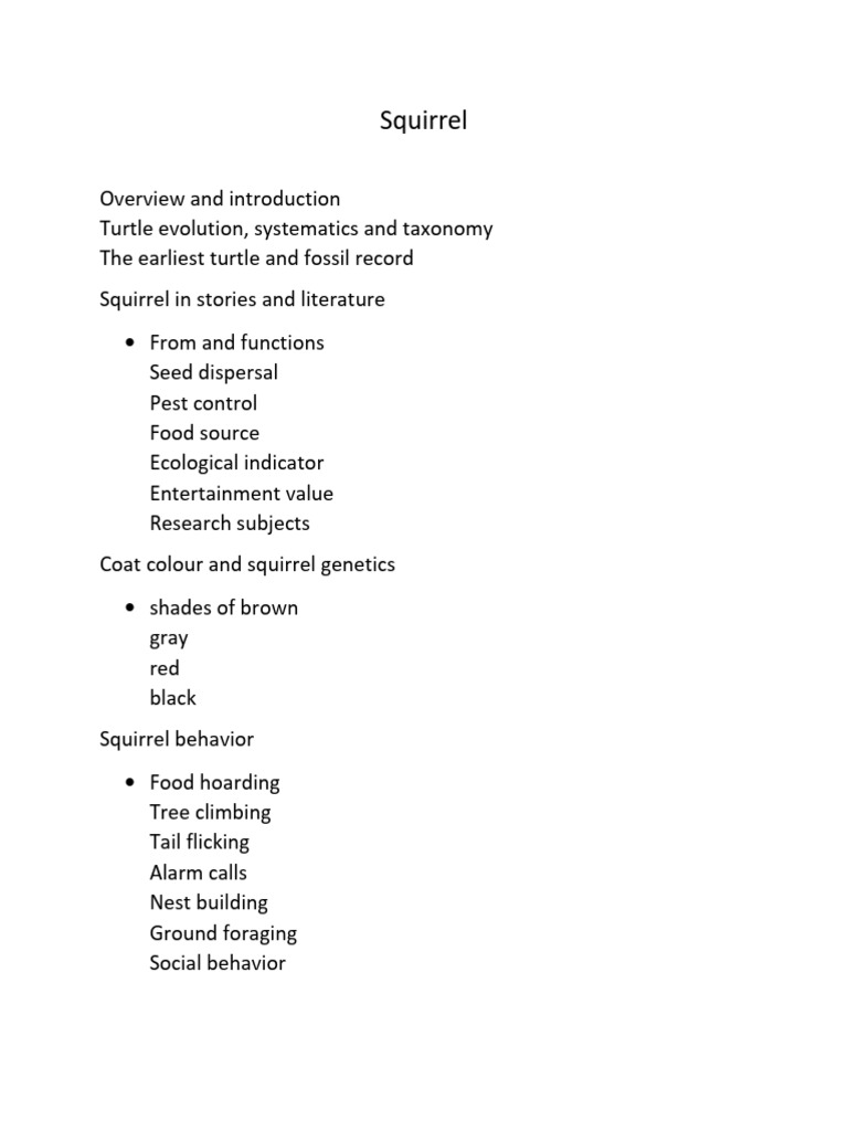 Squirrel | PDF | Squirrel | Zoology